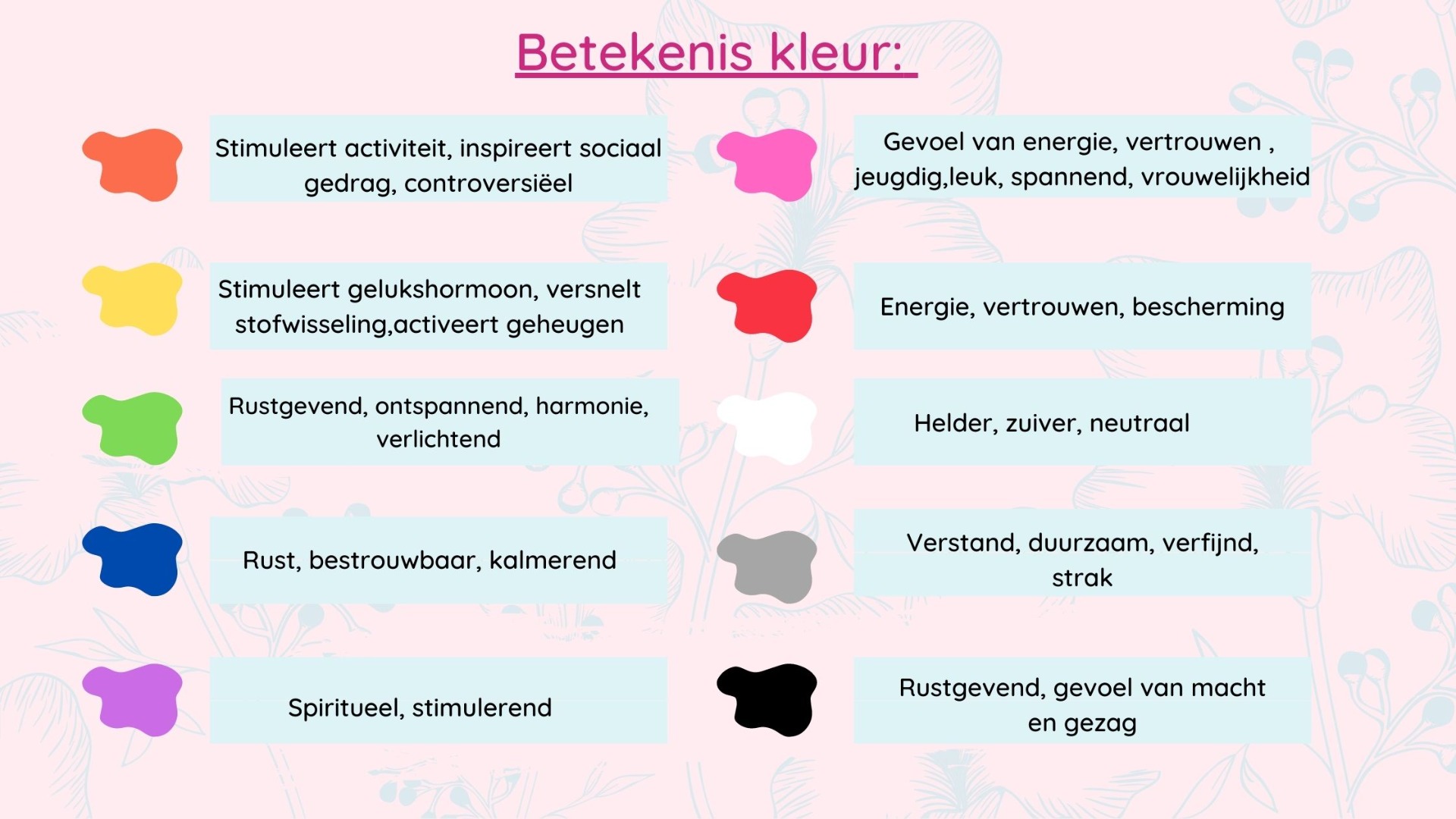 De kracht van kleur ! :: Beautique4Everyone